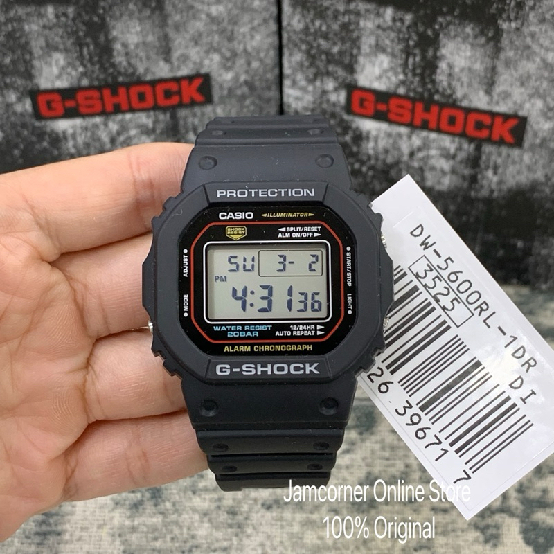 100% ORIGINAL CASIO G-SHOCK DW-5600RL-1 1st G-SHOCK DESIGN with touches ...