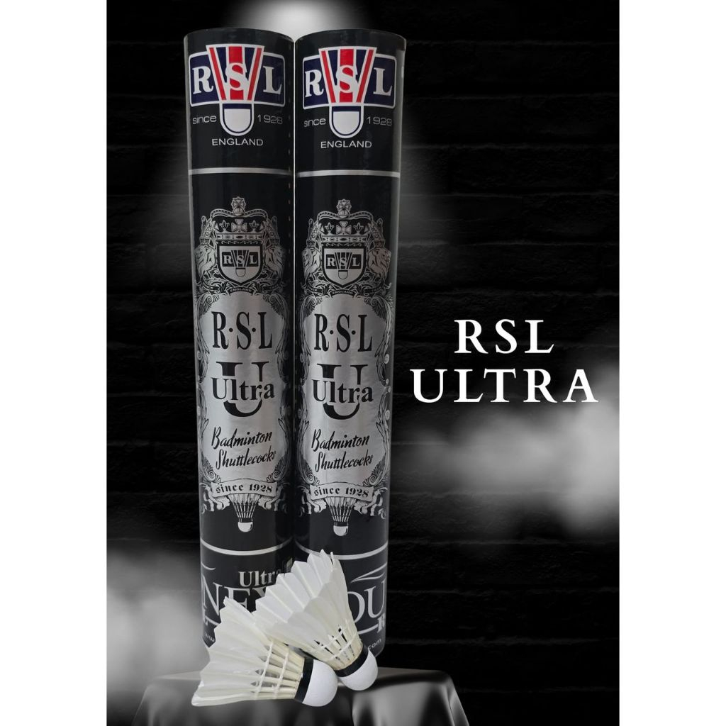 Rsl Ultra shuttlecock badminton ready stock original bulu tangkis goose feather speed 77 ...