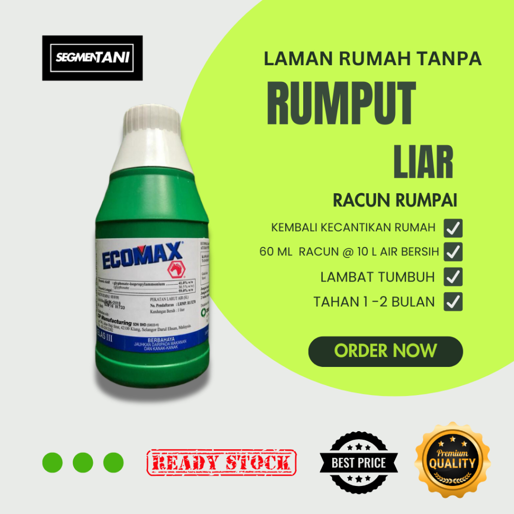 RACUN RUMPAI RUMPUT LALANG ECOMAX 1L RACUN RUMPAI RUMPUT LALANG ...