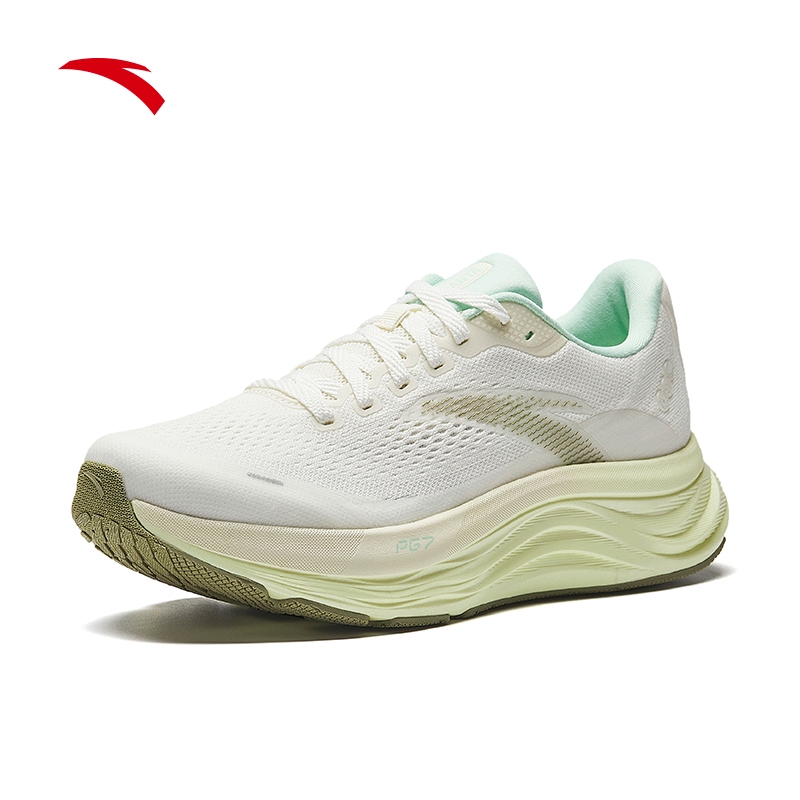 ANTA Women PG7 Travel 2 Running Shoes 1225B5546-1 -White/White/Green ...