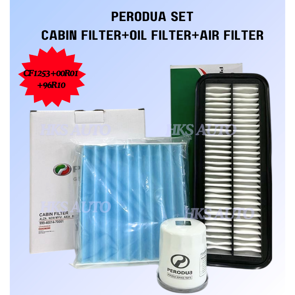 Air Filter Alza / Myvi + ORIGINAL Cabin Filter Perodua Myvi Lagi Best ...