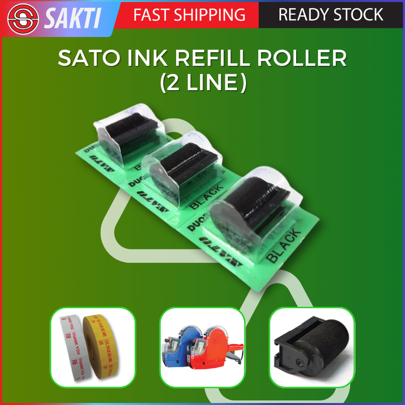 SATO PB2-230 Ink Refill Roller Original SATO Ink | Shopee Malaysia