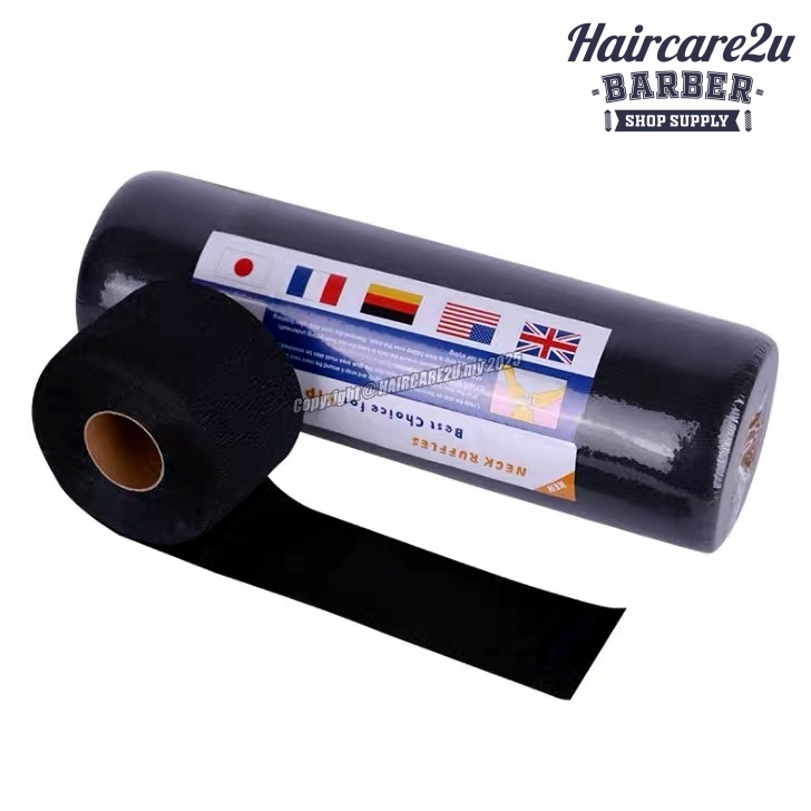 Barber Black Disposable Neck Ruffles Paper with Muffler Scarf Paper ...