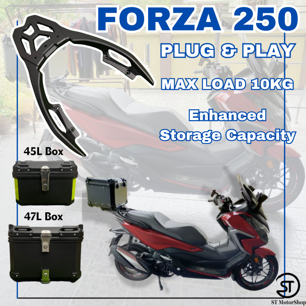 Rear Rack NSS250 Top Rack 45 Liter Top Box Kargo Luggage Rak Monorack ...