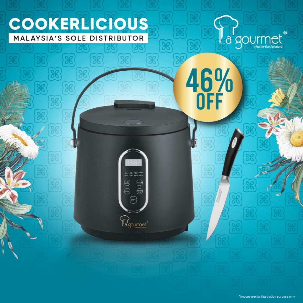 La gourmet Ceragan Healthy Rice Cooker (1L) - Ceramic Non-Stick, Low ...