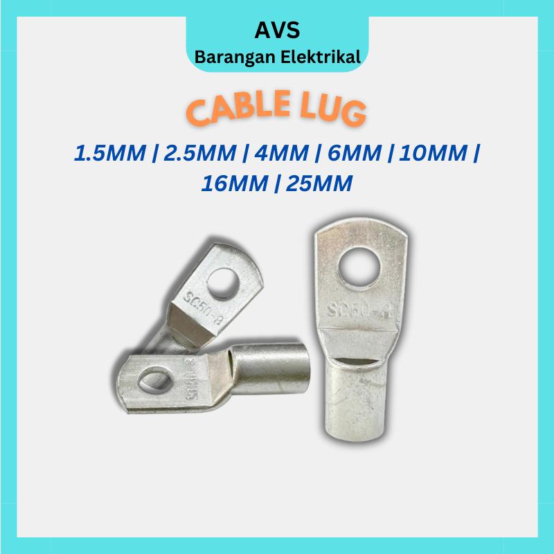CABLE LUG 1.5MM | 2.5MM | 4MM | 6MM | 10MM | 16MM | 25MM | Shopee Malaysia
