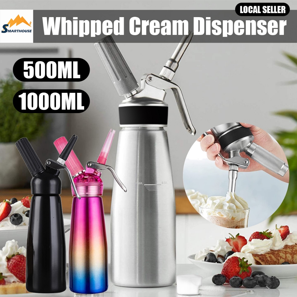 Portable Cream Whipper whip whipping cream Stainless Steel Whipped ...