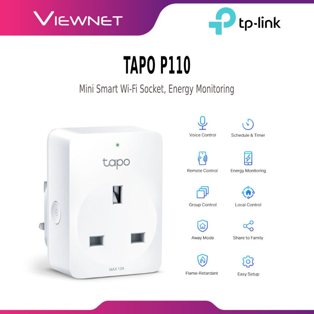 TP-LINK TAPO P110 / P100 / P110M MINI SMART WI-FI SOCKET PLUG WITH ...