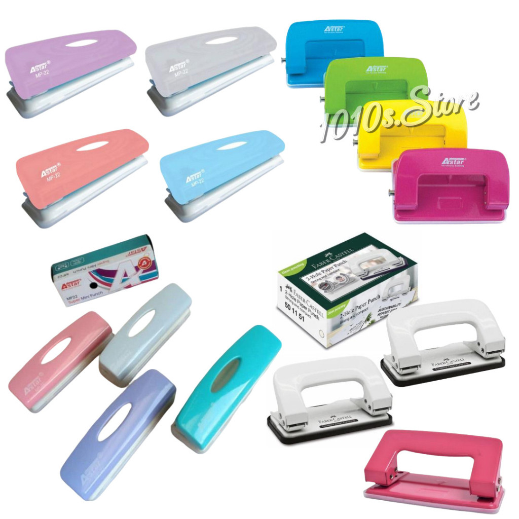 Astar Super Mini Punch MP-22/SQ7619/PSP2005/2 Hole Punch Astar/Penebuk ...