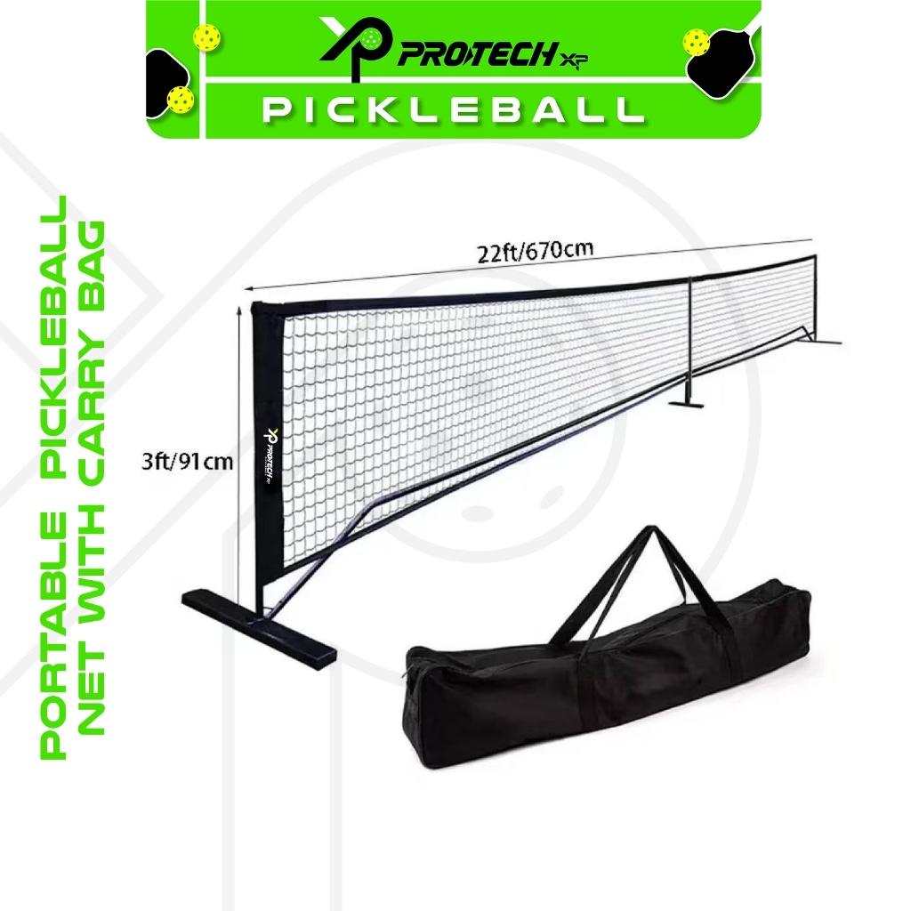 Protech XP Portable Pickleball Net Post with Net – Play Anywhere ...