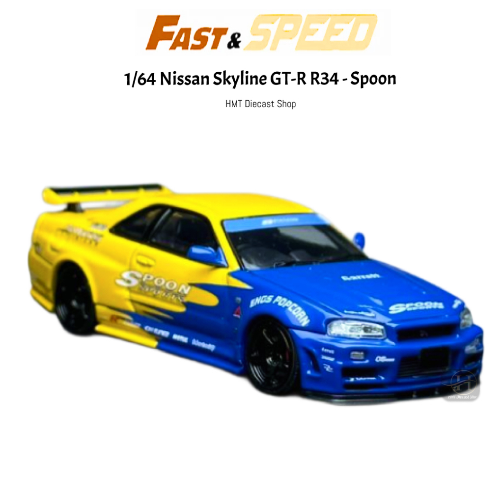 FAST & SPEED 1/64 Nissan Skyline GT-R R34 - Spoon (READY STOCK ...