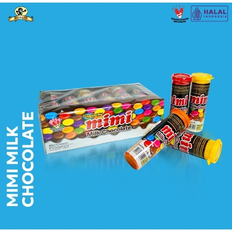 MIMI MILK CHOCOLATE / COKELAT COMPOUND HITAM MANISANEKA WARNA 300G 12 ...