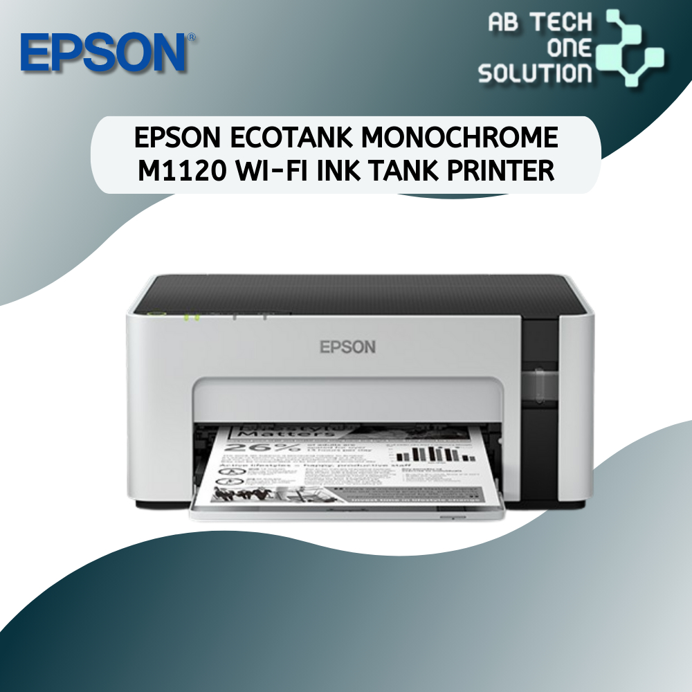 Epson EcoTank Monochrome M1120 Wi-Fi Ink Tank Printer | Shopee Malaysia
