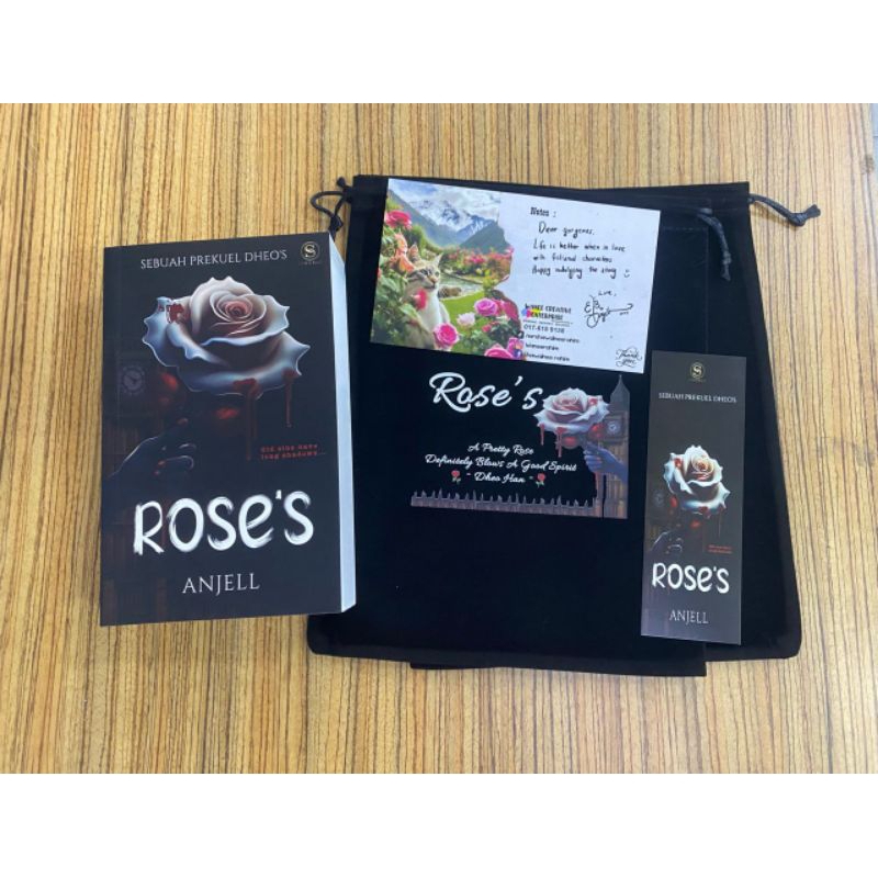 NOVEL ROSE'S WITH POUCH BAG ROSE's by Anjell (NOVEL ADA MINOR DEFECT ...