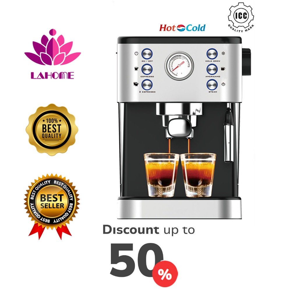 LAHOME Smart Espresso Coffee Machine Hot & Cold Brew Americano Maker ...