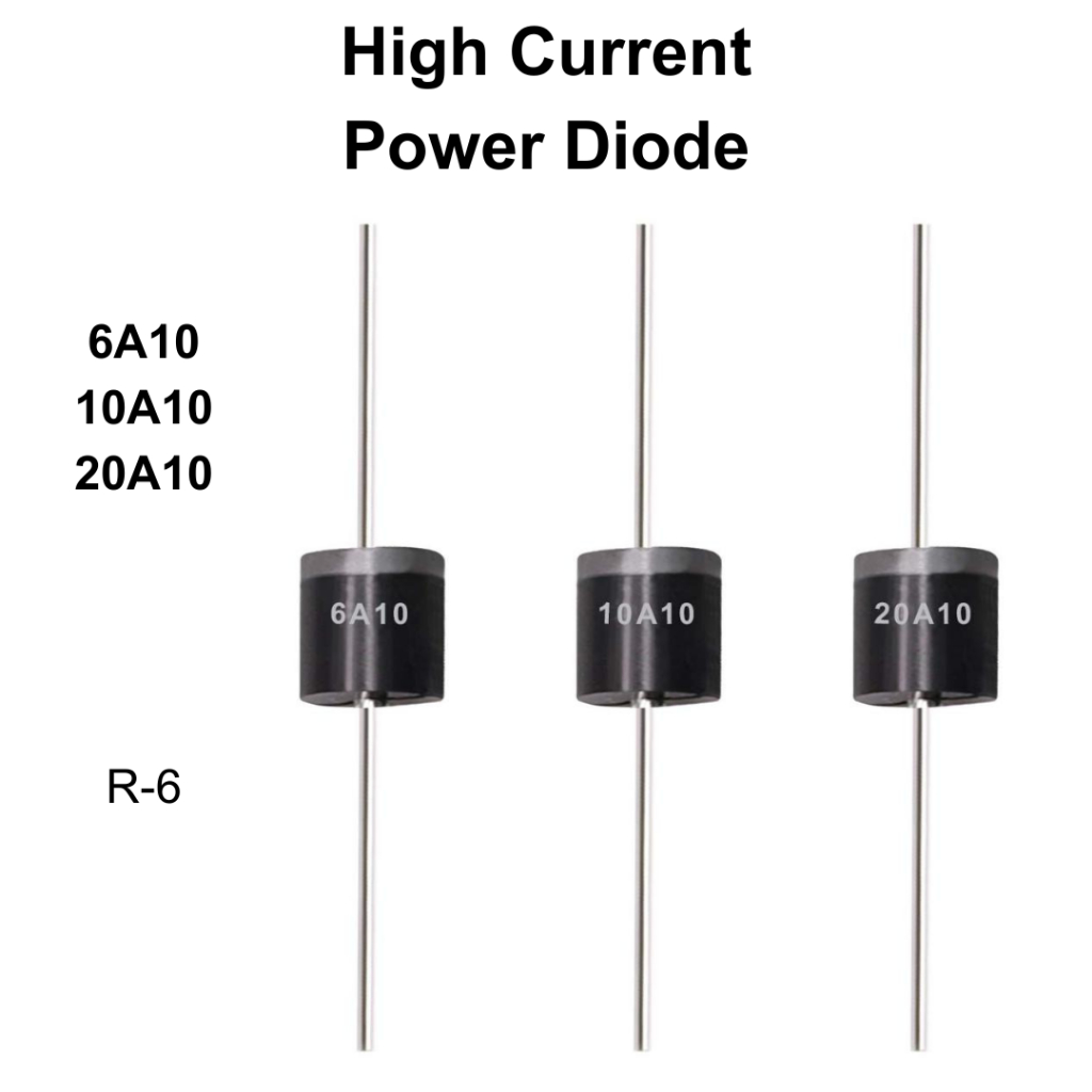(10pcs) 6A10 10A10 20A10 Rectifier Diode Power Diode - R-6 - 6A Diode ...