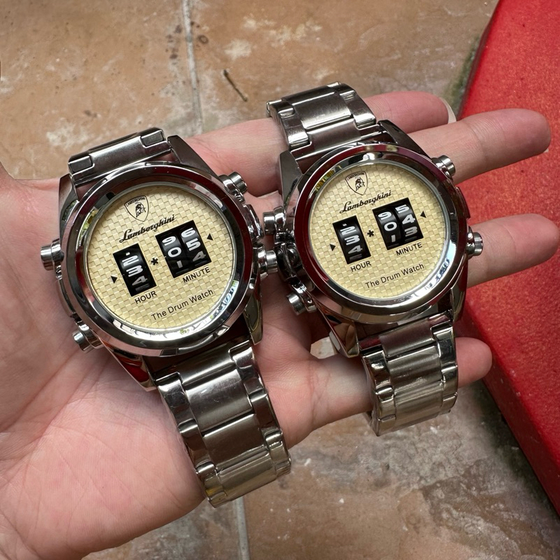 LIMITED SPORT DRUM WATCHES LAMBORGHINI MEN Rubber strap | Shopee Malaysia