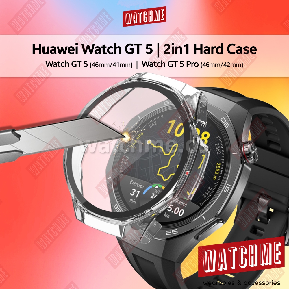Huawei Watch GT 5 / GT 5 Pro Protector Case, 2in1 Hard Casing With ...