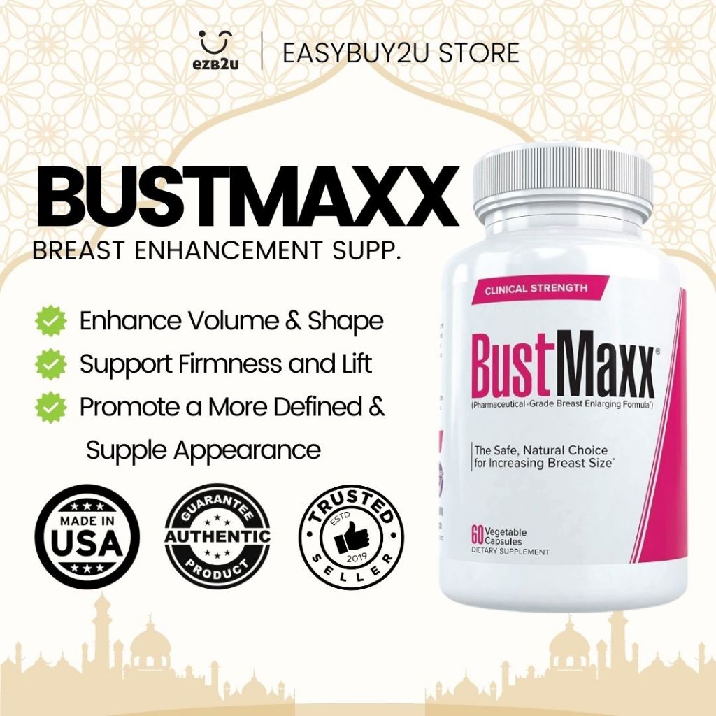 [100% Authentic from USA] BustMaxx Breast Enhancement Pills | 60 Veggie ...