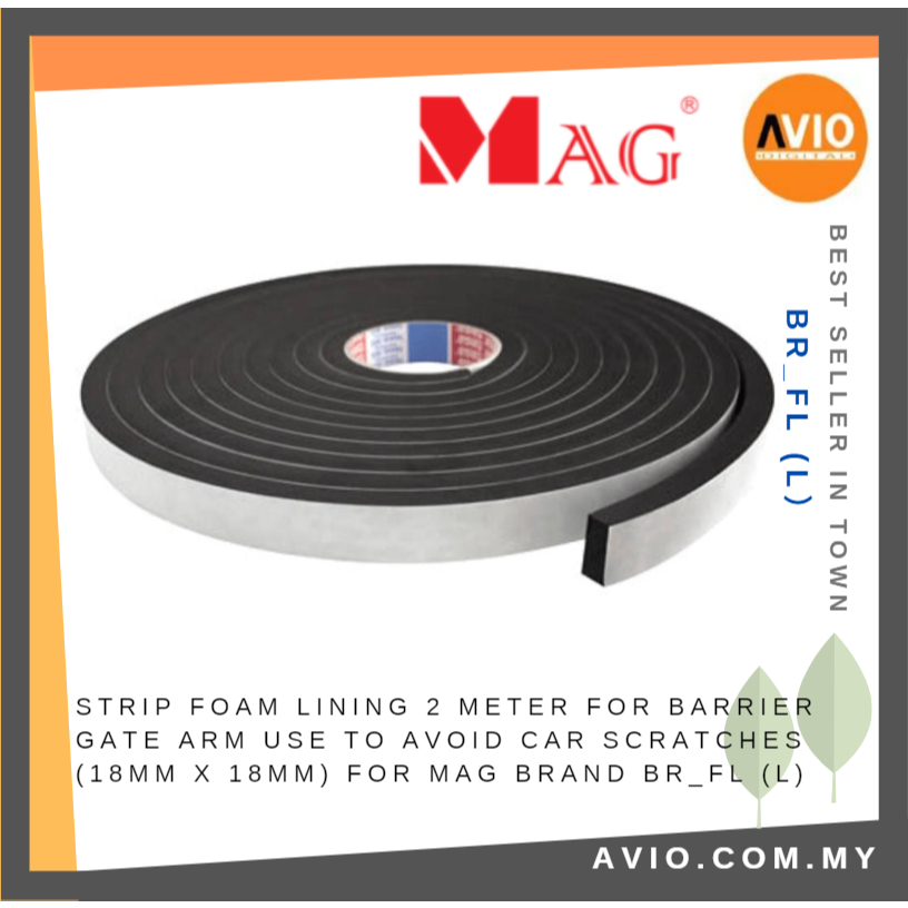 MAG Strip Foam Lining 2 Meter For Barrier Gate Arm use 18x18mm for MAG ...