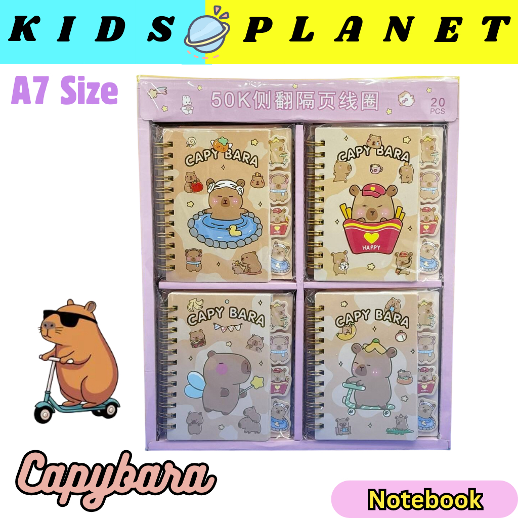Notebook | Capybara mini A7 size notebook children kids school memo ...