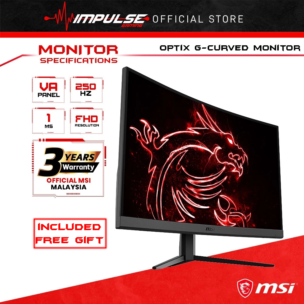 MSI Optix MAG / G Series Curved Gaming Monitor G27C4X / G32C4X ...