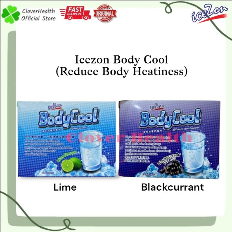 Icezon Body Cool Effervescent Lime/Blackcurrant Flavour 6g 5s (Reduce ...