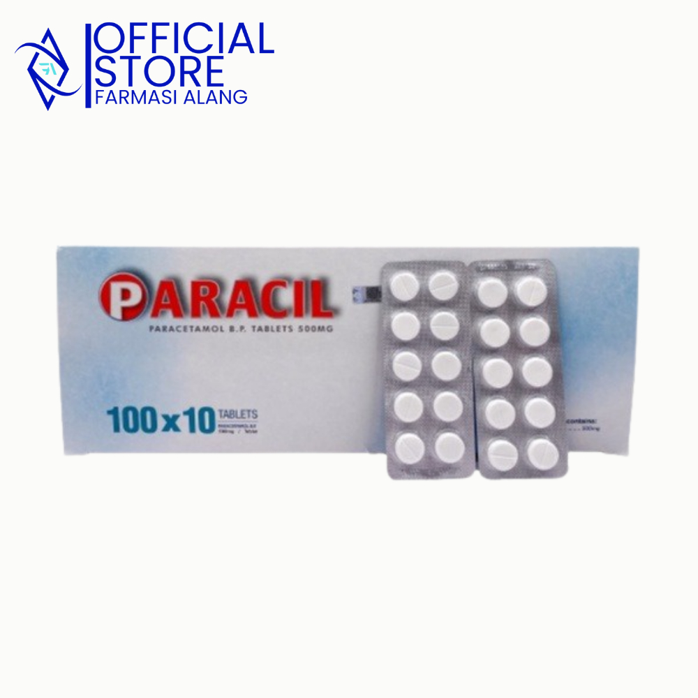 FARMASI ALANG PARACIL PARACETAMOL TAB 500MG STRIP 10'S EXPIRED DATE 08/ ...