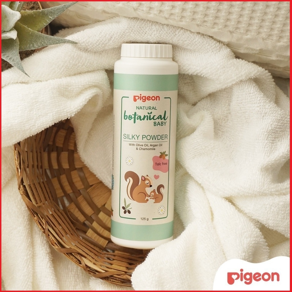 Pigeon Natural Botanical Baby Silky Powder 125g (Safe For Babies ...