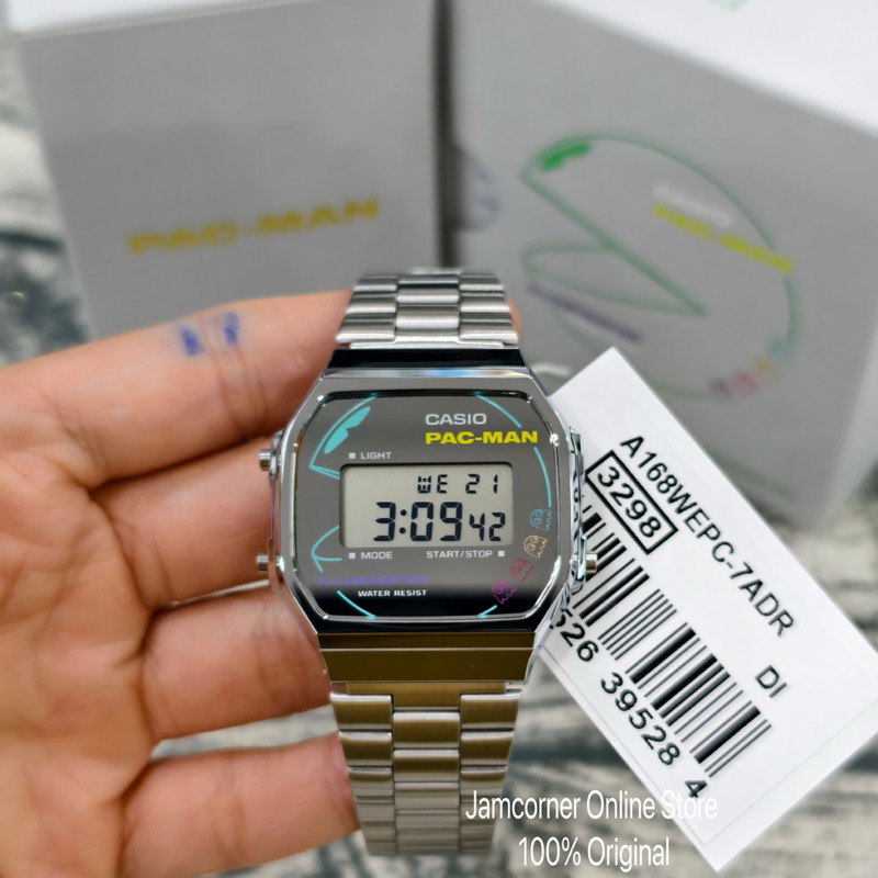 *PAC-MAN collaboration models*CASIO Vintage A168WEPC-7A S.STEEL MAN ...