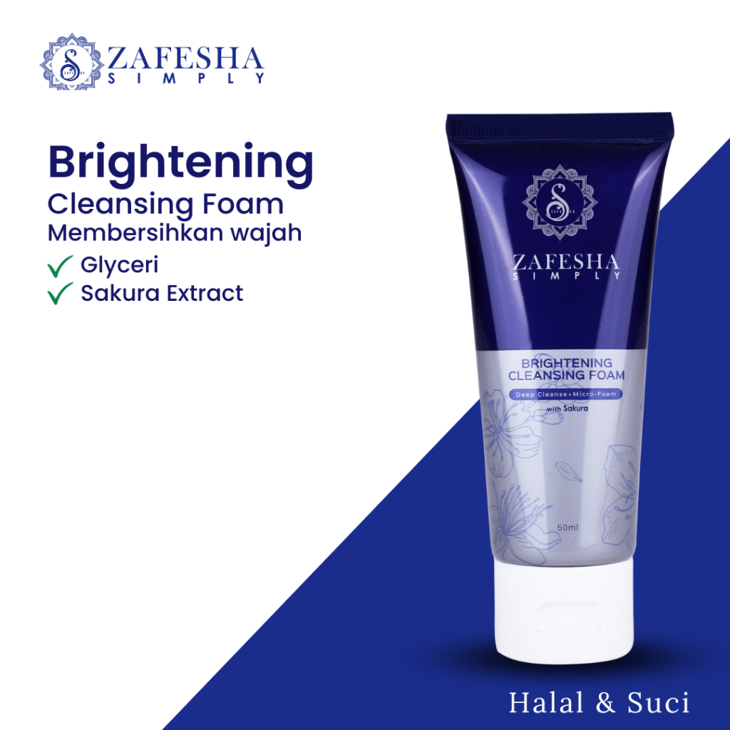 ORIGINAL | ZAFESHA SIMPLY BRIGHTENING CLEANSING FOAM FOR ALL SKIN TYPES ...