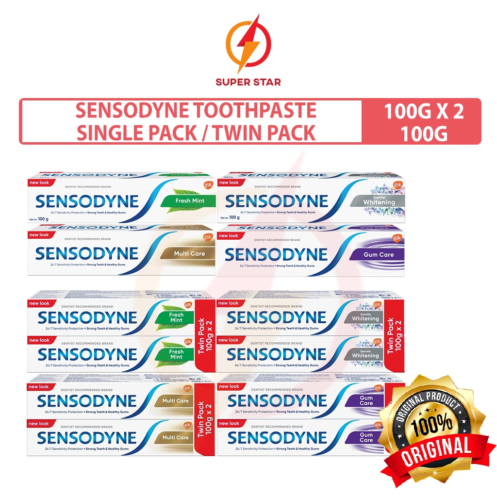 Sensodyne Toothpaste Value Twin Pack 100g x 2 / Single Pack 100g ...