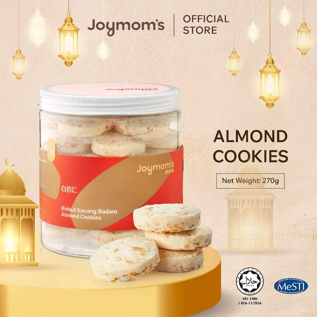 Joymom's ALMOND COOKIES - Joymoms COOKIES BISKUT RAYA JMM | Shopee Malaysia