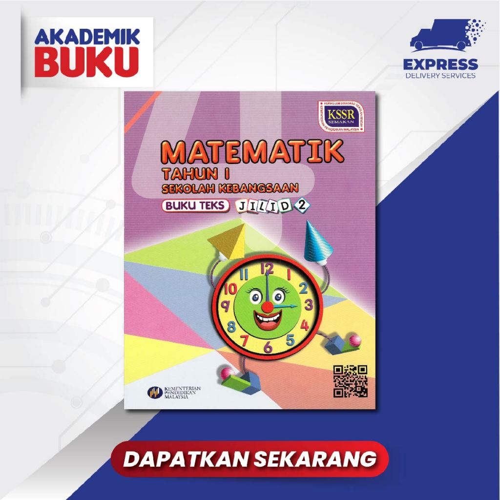 Akademik Buku DBP Buku Teks Matematik Tahun 1 Jilid 2 (SK) 9789834910846 | Shopee Malaysia