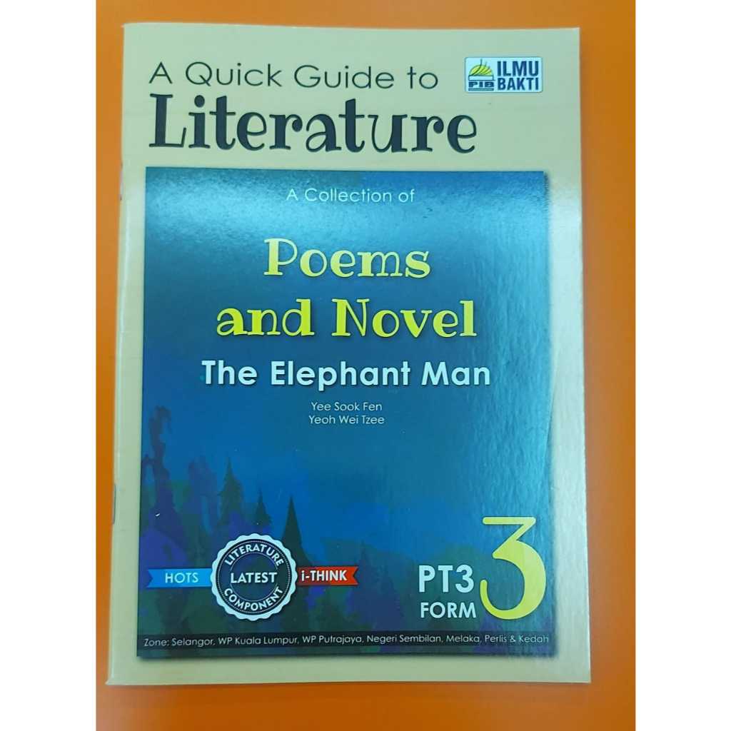 Poems And Novel The Elephant Man ( Form 3 ) (NEW) | Shopee Malaysia