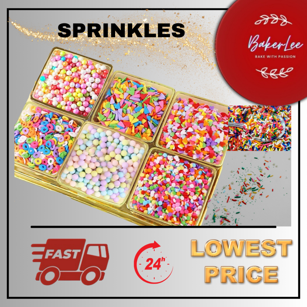 TWINKLE SPRINKLE SUGAR DECORATION TOPPER / CAKE SPRINKLE SUGAR / PREMIUM SPRINKLES | Shopee Malaysia