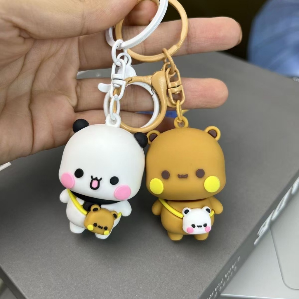 Cute Cartoon Bubu Dudu Key Chain, Kawaii Animal Bubu Dudu Panda Bear ...
