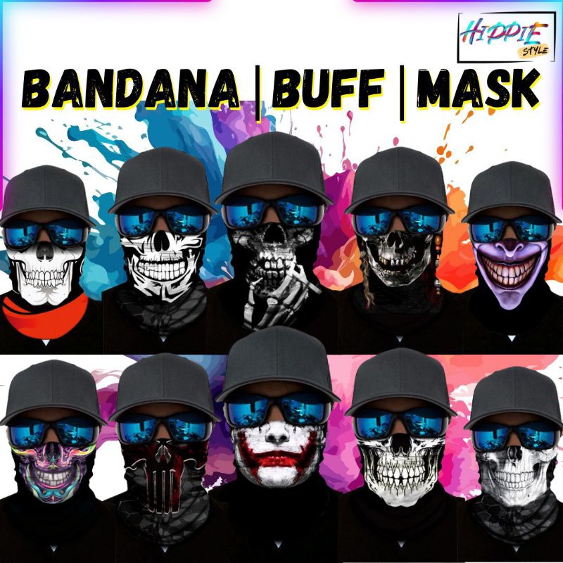 Topeng Skull Mask Bandana Balaclava Penutup Muka Buff Sarung Kepala ...
