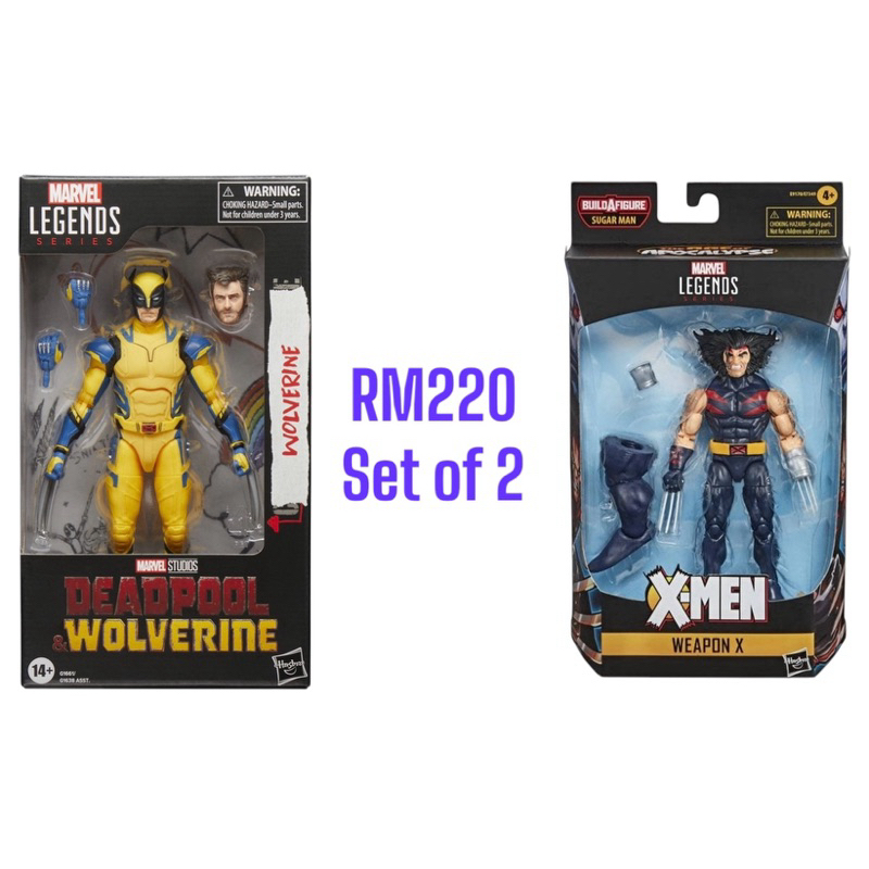 Marvel Legends D&W 6” Wolverine & Weapon X Set of 2 Figure | Shopee ...