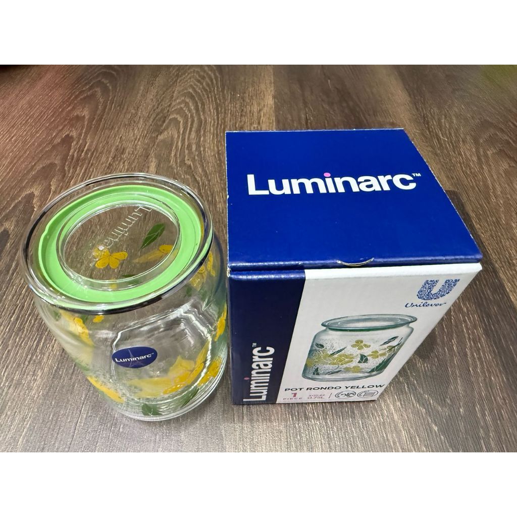 Luminarc 750ML Rondo Jar (1 pcs) green lid | Shopee Malaysia