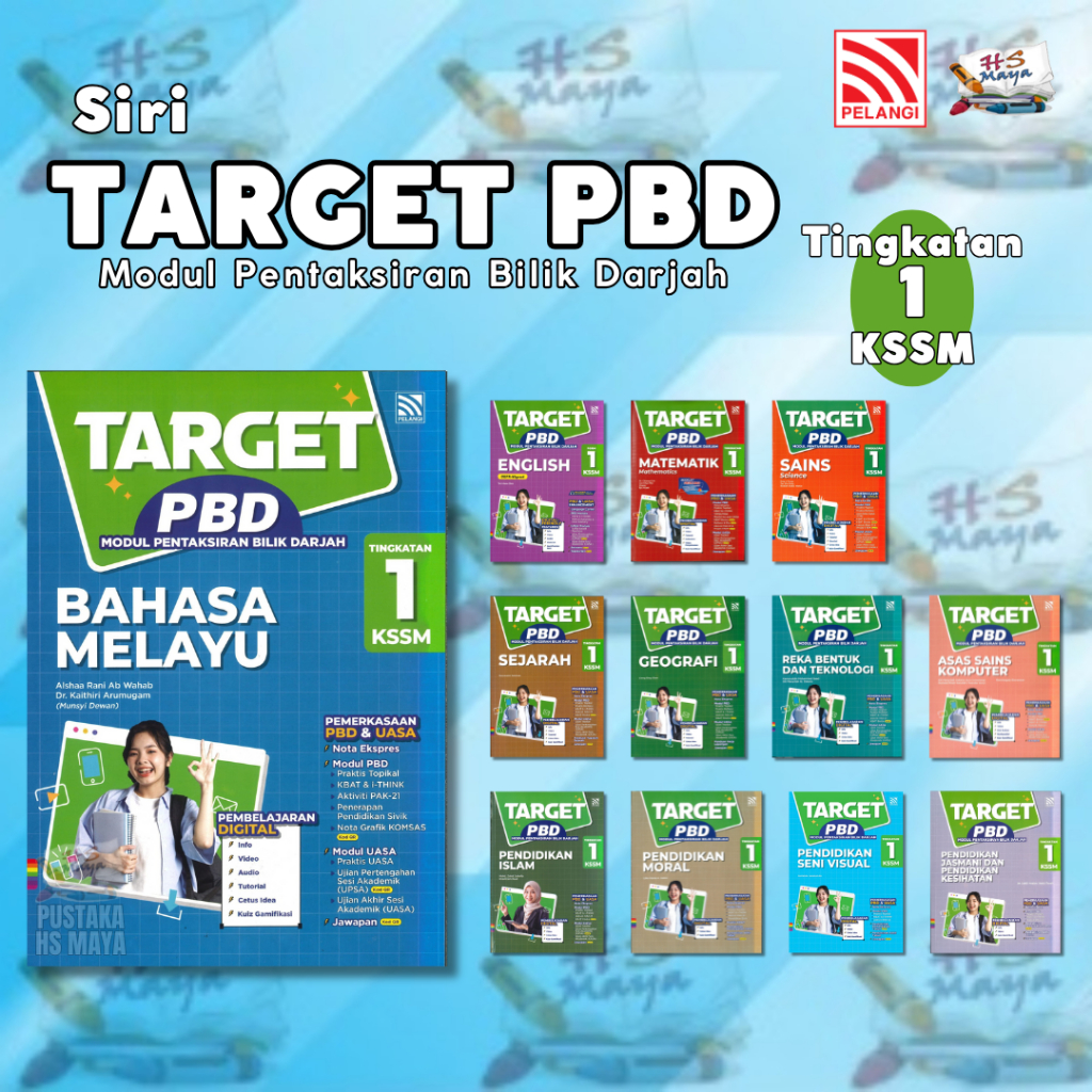 [Buku Latihan] TARGET PBD TINGKATAN 1 KSSM 2025 [PELANGI] | Shopee Malaysia