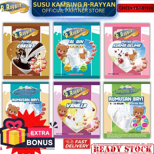 𝑶𝑹𝑰 𝑯𝑸 𝒇𝒓𝒆𝒆 𝒑𝒐𝒔 Susu R-Rayyan 1 Tahun Ke Atas Al Ain Vanilla Coklat ...