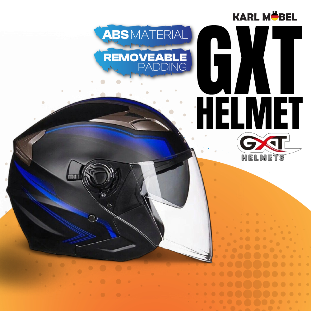 GXT™ Helmet motor Topi keledar GXT motorcycle helmet double visor open ...