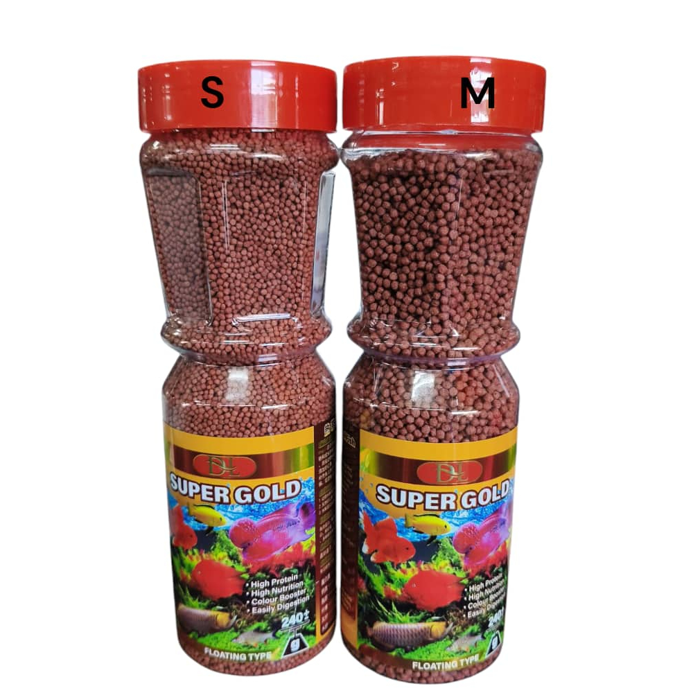 DING LI SuperGold special feed for tropical fish /KELAH COLOUR UP 120g ...