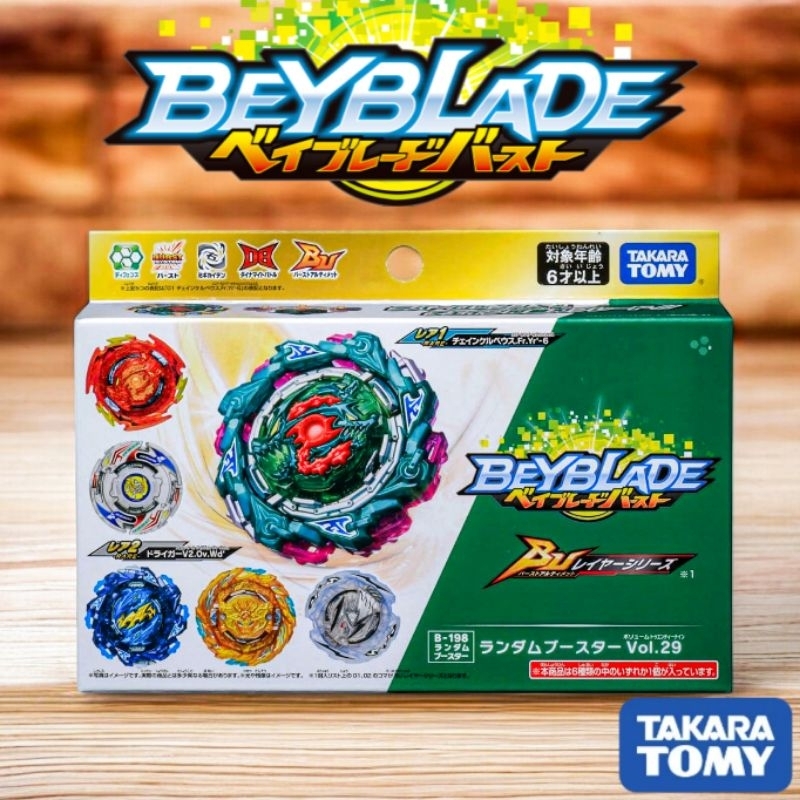 Takara Tomy Beyblade Burst DB/BU (Brand New) B-198 Random Booster Vol ...