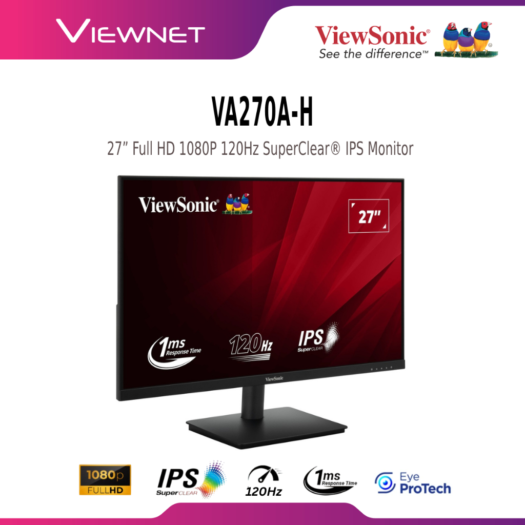 VIEWSONIC 27" VA270A-H FHD 1080P / VA2708-2K-MHD 2K QHD / VA2708-4K-MHD ...