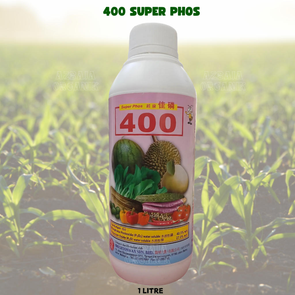 BRIGHTONMAX - SUPERPHOS 400 - (Phosphorus Acid / Phosphoric Acid Baja) - 1 LITER | Shopee Malaysia