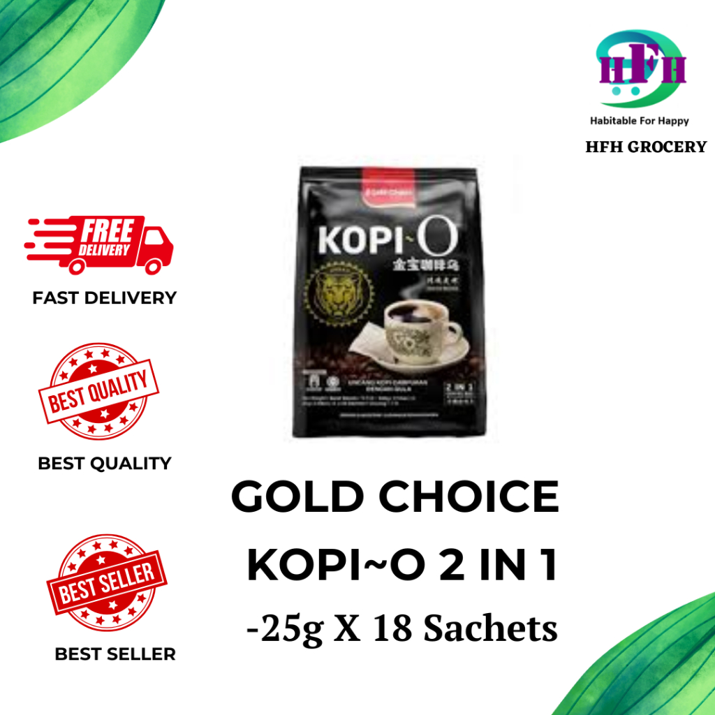 🔥 GOLD CHOICE KOPI~O 2 IN 1 (25g X 18Sachets)🔥 | Shopee Malaysia