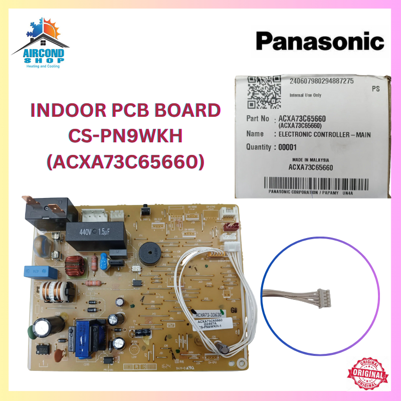 PANASONIC INDOOR PCB BOARD ORIGINAL 100% 1.0HP [CS-PN9WKH] AIR ...