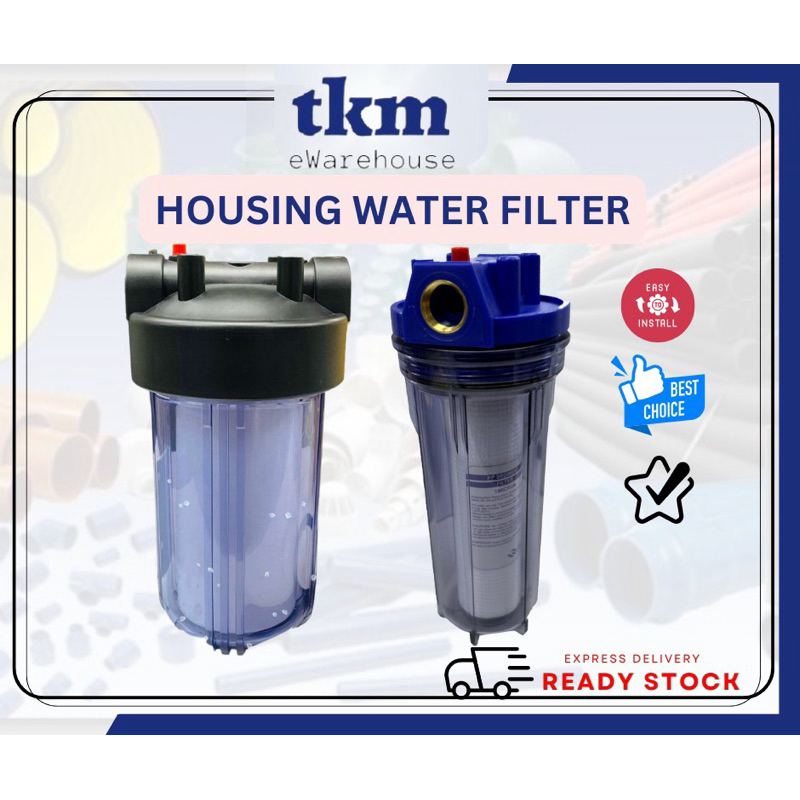 [TKM] Single & Jumbo 3/4” 20mm Water Filter Housing Water Filter Set ...